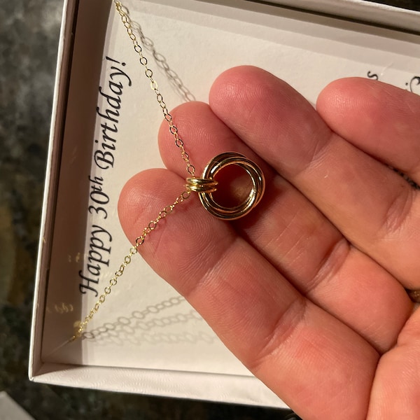 30th Birthday, Gold Birthday Necklace, 30th Birthday Ideas, 30th ...