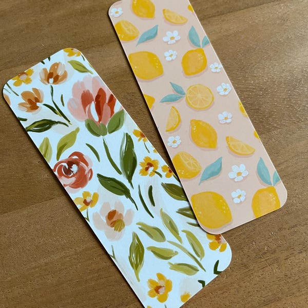 Set of 4 Magnetic Bookmarks - Spring Tones, Bookmark, Reading, Readers ...