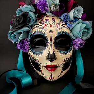 MADE TO ORDER . Half Face Catrina Mask. Catrina Mask With | Etsy