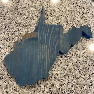 West Virginia Cutout, Wooden West Virginia State, Rustic West Virginia ...