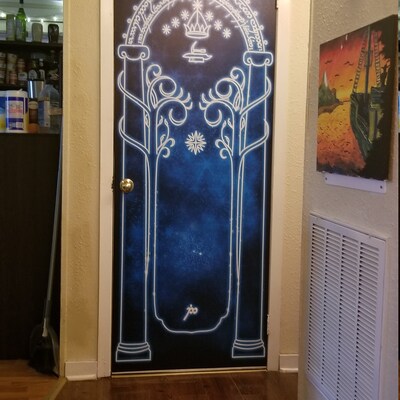 Magic Gates Peel & Stick Door Mural Fantasy Wrap Removable Cling ...