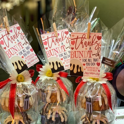 Valentine Bundt Cake Sign, Thanks a Bundtch for All You Do, School Pto ...
