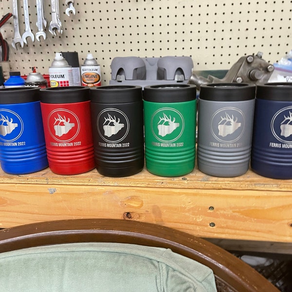 Custom Image, Logo, or Text Engraved Vacuum Insulated - 12 Oz 16 Oz Can ...