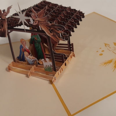 Pop up Light up Nativity Scene, Nativity Set, Miniature Nativity With ...