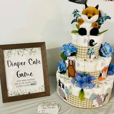 Diaper Cake Guessing Game Diaper Cake Game Guess How Many Diapers ...