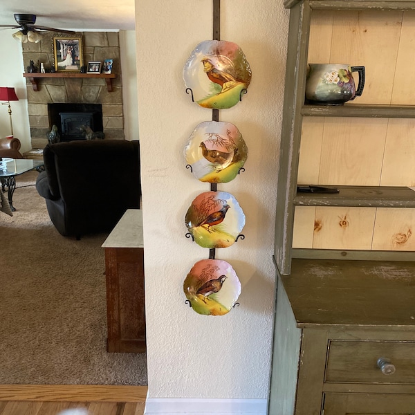 Plate Hanger Four Three or Two Plates Vertical Custom Sized Iron ...