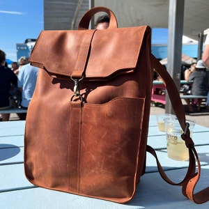 Handmade Leather Backpack Womenleather Backpack Womanlaptop - Etsy