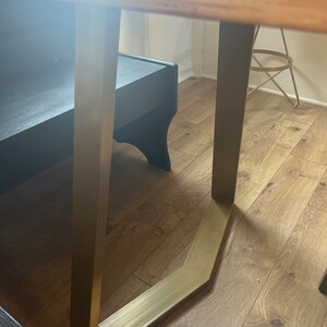 Golden Table Legs Steel Table Legs set of 2 Dining Table - Etsy