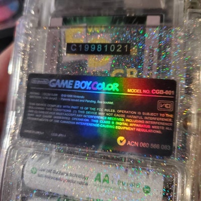 Gameboy Color GBC Holographic Back Sticker Set - Etsy