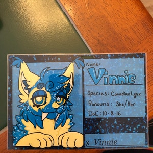 Custom ID Furry Badge | Etsy
