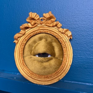 Monster Eye in Mini Ornate Frame Quirky Spooky Eclectic Handmade Wall ...