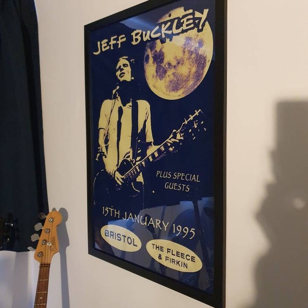 Jeff Buckley Concert Poster - Music Fan Collectibles - Vintage Music ...