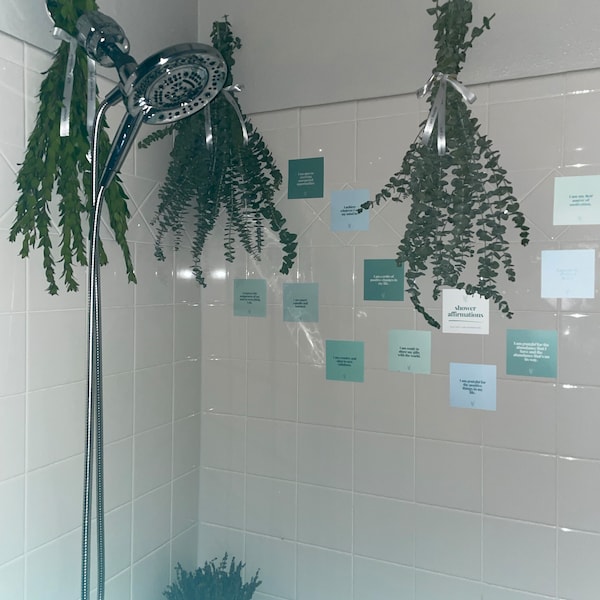 Affirmation Cards for Shower Self-care Waterproof Meditation Cards I ...