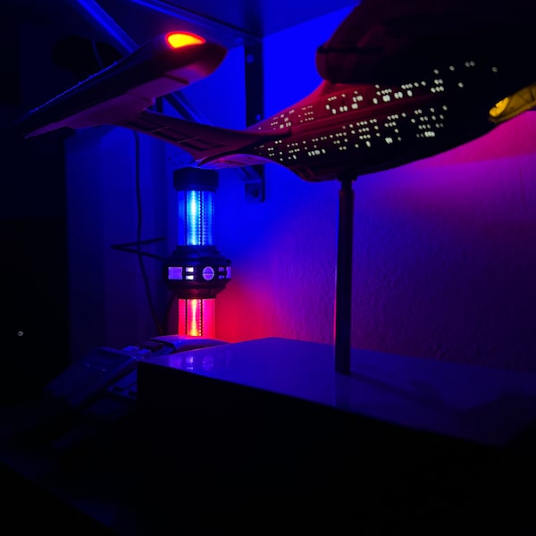 Micro Enterprise E Warp Core With Customizable Leds and WIFI - Etsy