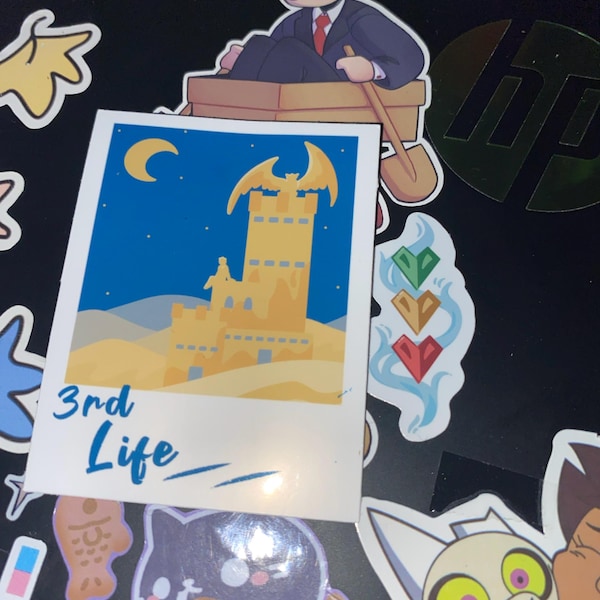 3rd Life Desert Duo (scar & Grian) Polaroid Location Vinyl Stickers - Etsy