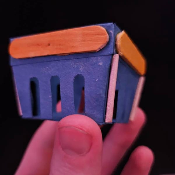 3D Envelope Box Printable Template for Papercraft, Shadowbox, Greeting ...