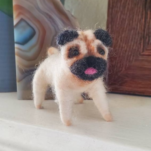 Needle Felted Abominable Snowman Vintage Christmas Ornament Yeti ...