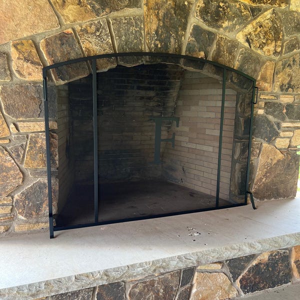 Lift off Dome Fire Pit Safety Screen 304 Stainless Mesh Steel, Round ...