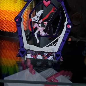 Angel Dust Hazbin Hotel Paper Craft Standee - Etsy