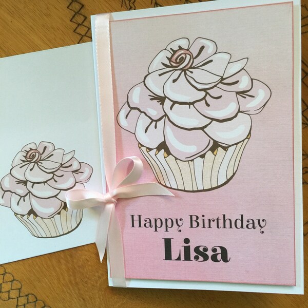 Pink Cupcake Clipart, Girl Birthday Party Digital Graphics, Anniversary ...