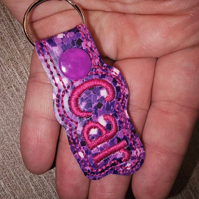 Essentials Key Fob Set ITH Machine Embroidery - Etsy