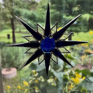 Stained Glass Hummingbird Suncatcher Pink Flower - Etsy