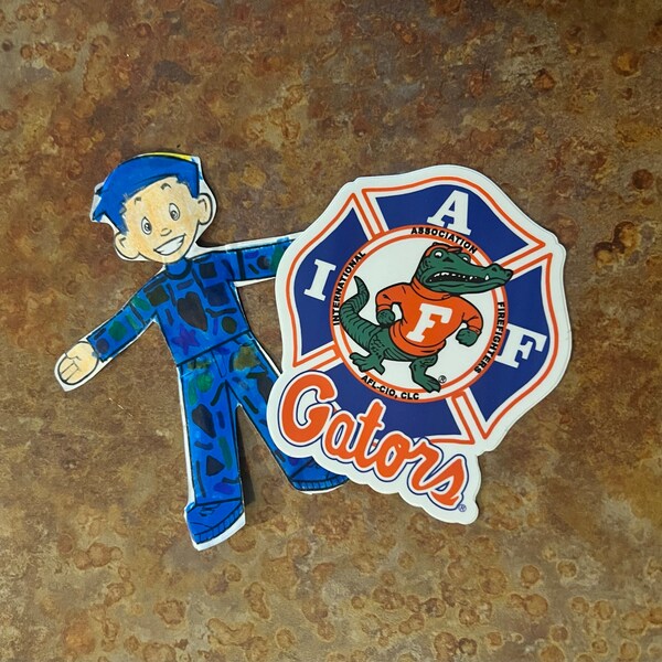 IAFF Florida Gators Car Decal: Union Firefighter Pride - Etsy