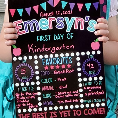 Last Day of School Board, Reusable Last Day of School Board, First and ...