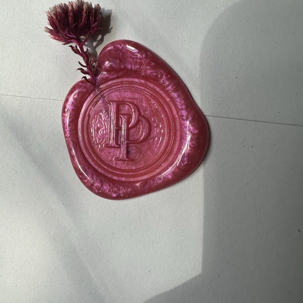 Custom Initial Logo Wax Seal Stamp Set for Wedding Invitation ...