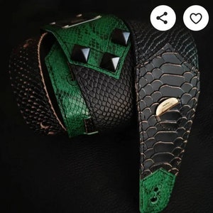 Snake Guitar Strap - Etsy