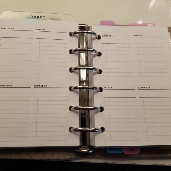 Basic Tracker Bundle, Half Letter Size Printable Daily Tracker, Weekly ...