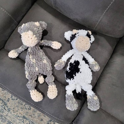 MINI Clemmie Cow Knotted Lovey Crochet Cow PATTERN - Etsy