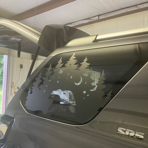 Sunroof Floral Compass Vinyl Window Decal - Etsy