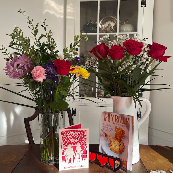 The Legend of Zelda - Link and Zelda Inspired Valentine's Paper Cutout ...