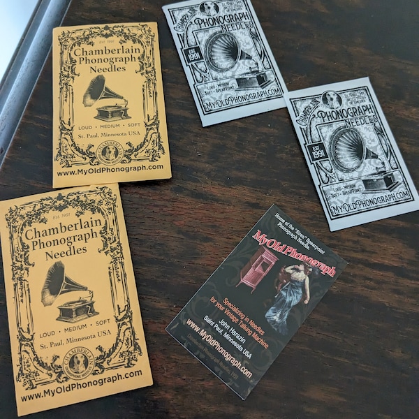 5 Pack of Victor Bamboo/fibre Phono Needles for Your Phonograph/victor ...