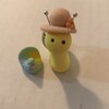 Polymer Clay Marble Snail Witch for Fairy Garden or Display , Halloween ...