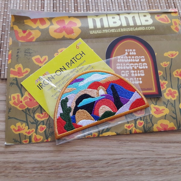 Half Moon Landscape- Iron on Patch - Etsy