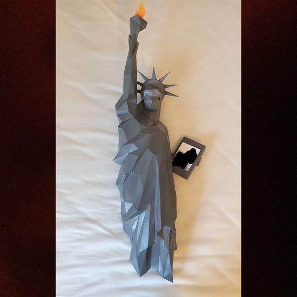 Statue of Liberty Papercraft Sculpture, Printable 3D Puzzle, Papercraft ...