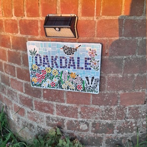 Made to Order Mosaic House Number Sign House Number Sign - Etsy