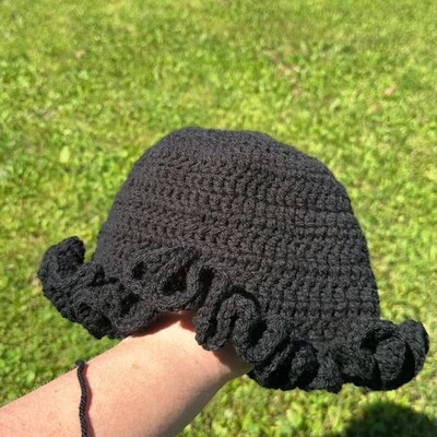 Easy Ruffle Crochet Bucket Hat Pattern Beginner Friendly PDF FILE ...