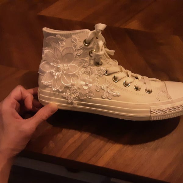 Embroidered Converse, Embroidered Bookish Converse, Just One More ...