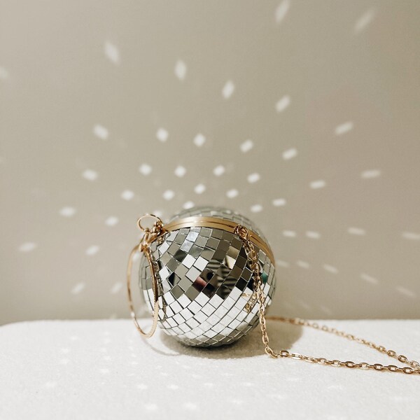Disco Ball Handbag, Disco Ball Clutch, Disco Bag, Disco Ball Purse ...