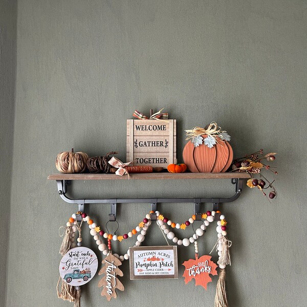 Fall Mini Wood Rolling Pin/ Pumpkin Season/tiered Tray Decor/ Fall ...