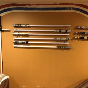 Horizontal Lightsaber Wall Mount Lightsaber Mount - Etsy