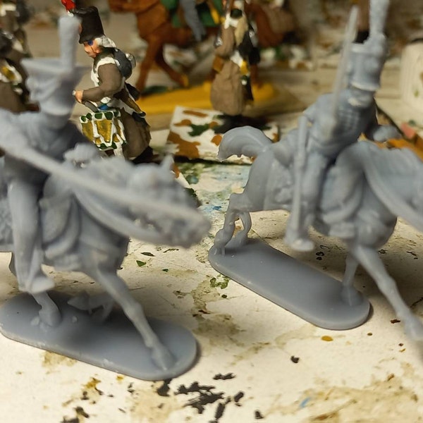 Austrian Uhlan Cavalry 3D Printed Model Figures - Napoleonic Era - Etsy ...