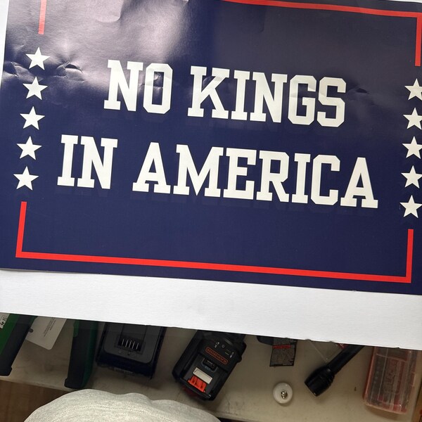 No Kings in America Yard Sign, Anti-trump, Protest Yard Sign, Democracy ...