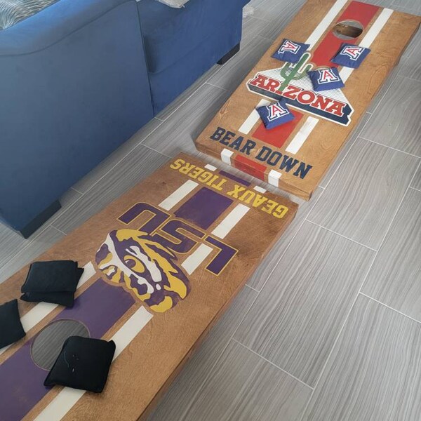 Custom College Cornhole Boards, Custom Cornhole Boards, College ...