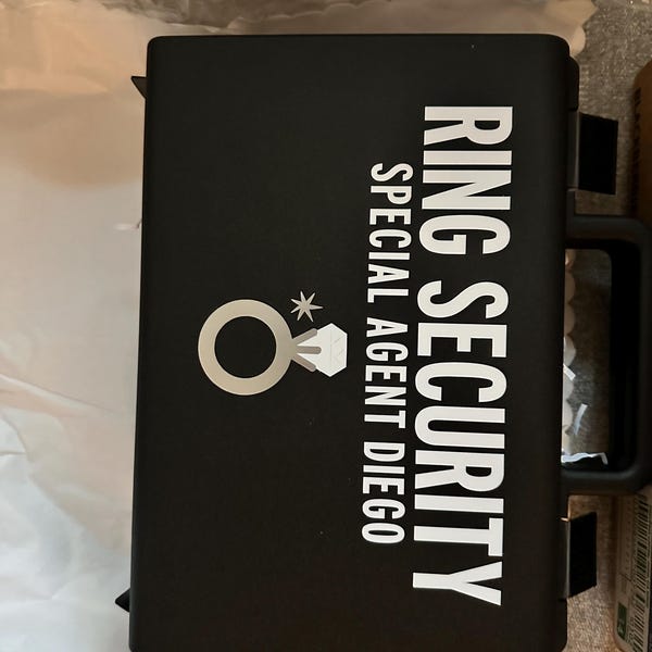 Ring Security Case, Ring Bearer Briefcase for Wedding, Ring Security ...