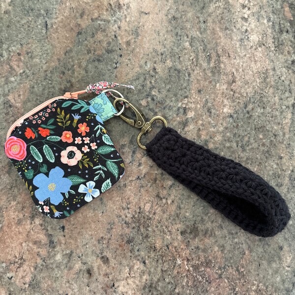 Crochet Key Fob, Artsy Arthurs, Wristlet Key Fob, Boho Key Fob, Crochet ...