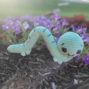 PATTERN: Iggy the Inchworm Crochet Inchworm Pattern Amigurumi Inchworm ...